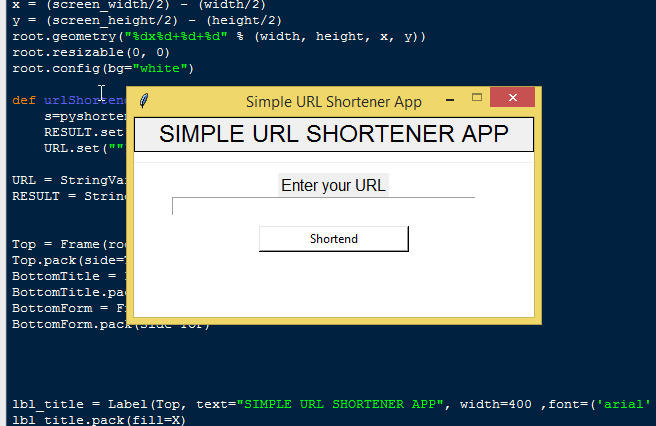 Simple URL Shortener App in Python Free Source Code | SourceCodester Simple URL Shortener App in Python Free Source Code | SourceCodester